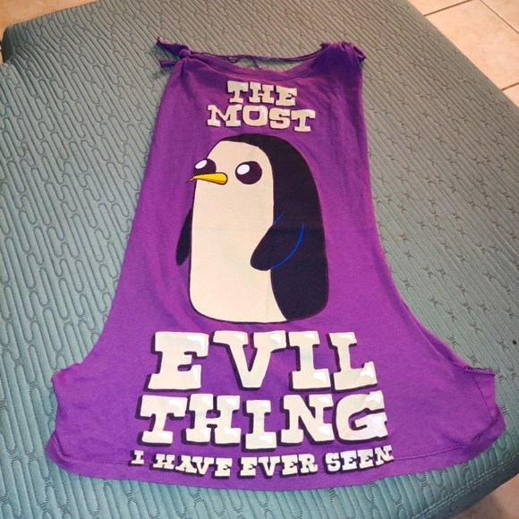 Cartoon Network | Tops | Diy Custom Adventure Time Gunter Penguin ...